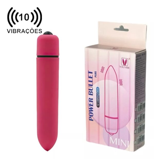 Mini Bala Vibradora de 10 Vibraciones Power Bullet Plus | Noche & Día Sex Shop
